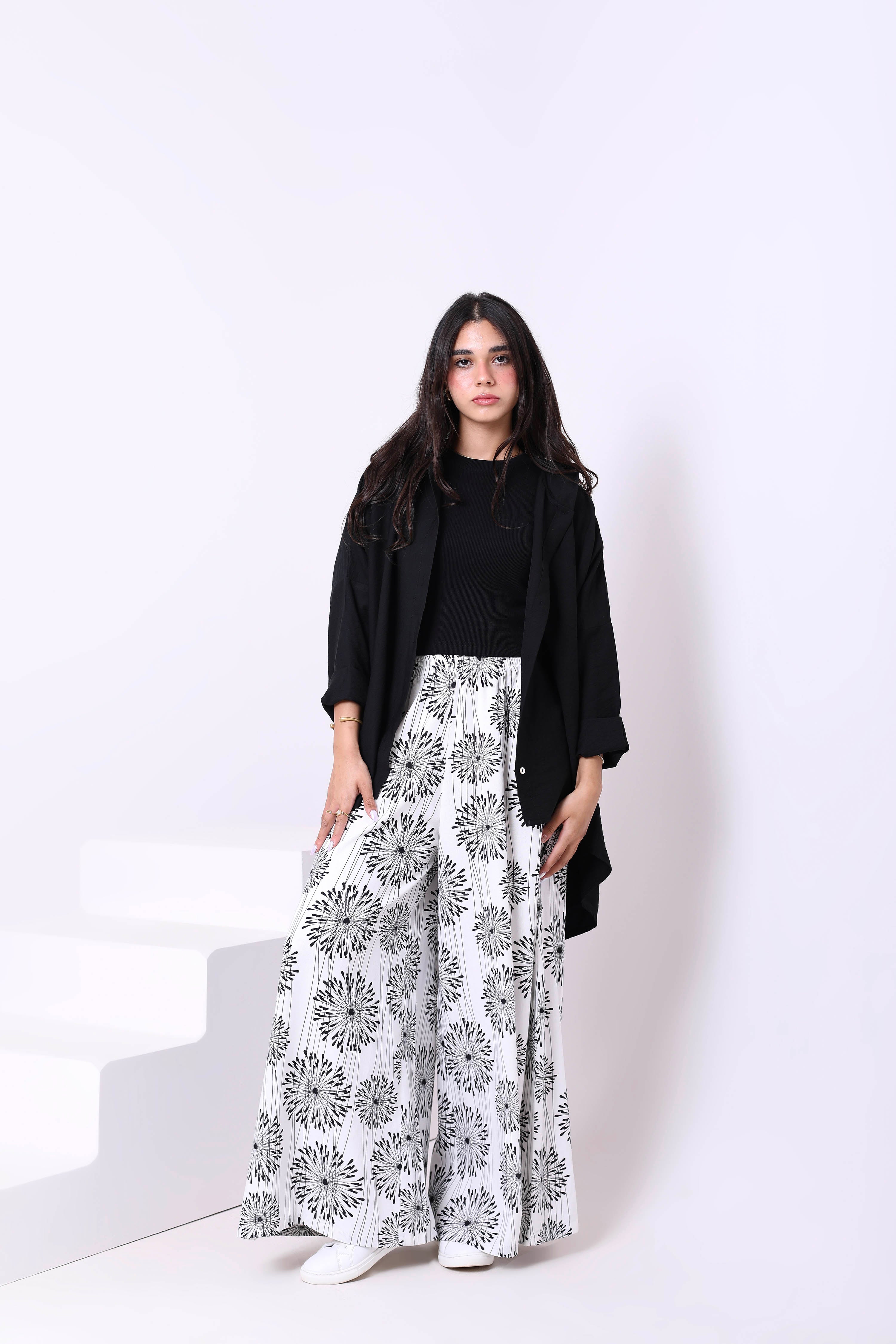 Printed Linen Pants – Just 4 Women (JW)